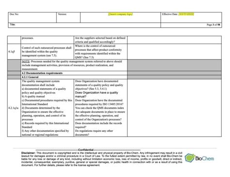 Iso 13485 Audit Checklist For Internal Audit Hopbath