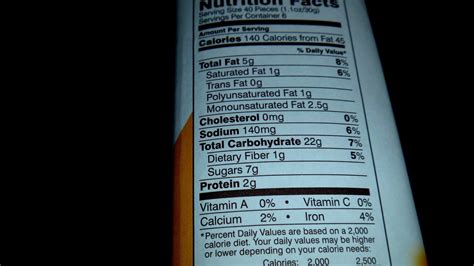 Goldfish Crackers Nutrition Facts Gold Choices