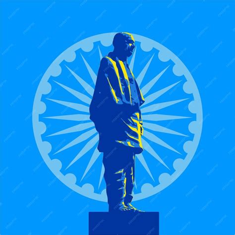 Premium Vector Unity Of Statue Illustration