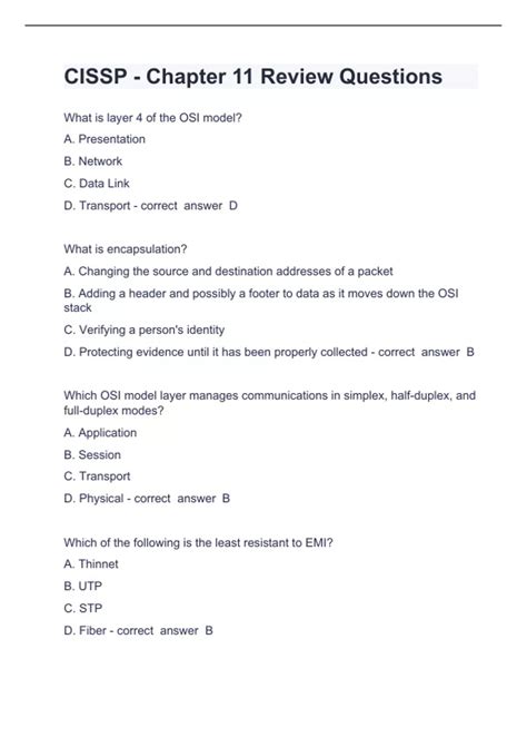 Cissp Questions With Complete Solution 2024 Cissp Certified