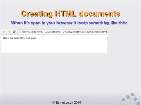 Creating Our First Html Document