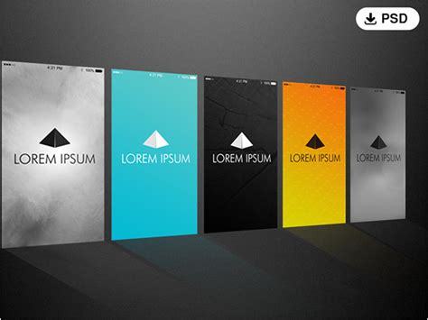 Ios Splash Screen Template Psd 5 Iphone Splash Screen Psd Template On