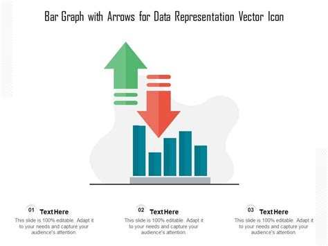 Bar Graph With Arrows For Data Representation Vector Icon Ppt Powerpoint Presentation Summary