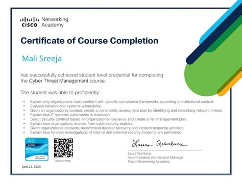 Sreeja Reddy On Linkedin Cisco Certified Individuals Showcase A