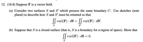 Solved Suppose F Is A Vector Field A Consider Chegg Com