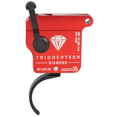 Bullseye North Triggertech Rem 700 Diamond Curved Trigger Right