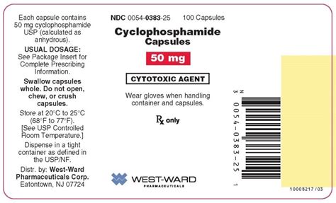 Cyclophosphamide Capsules Fda Prescribing Information Side Effects