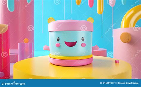 Adorable Animated Character In Vibrant Fantasy Candy Land Royalty Free