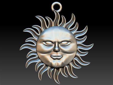 ☀️ Sun Pendant 3d Model・ Stl File For 3d Printing・cults