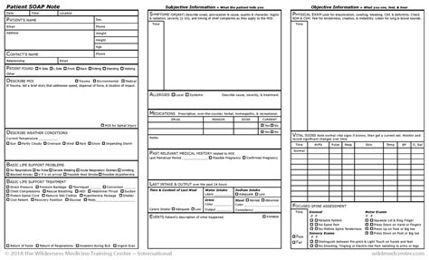 Wilderness Medicine Training Centers Patient Soap Notes