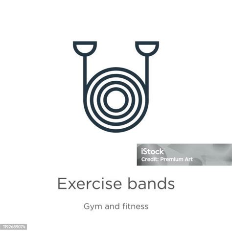 운동 밴드 아이콘 벡터입니다 흰색 배경에 고립 된 체육관 및 피트니스 컬렉션에서 트렌디 한 플랫 운동 밴드 아이콘 벡터 일러스트는 웹 및 모바일 그래픽 디자인 로고