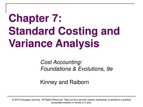PPT Chapter Standard Costing And Variance Analysis PowerPoint Presentation ID