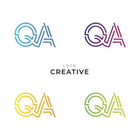 Premium Vector Qa Creative Logo Design Branding Logo Design Vector Illustration Icon Design