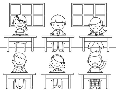 Premium Vector Classroom Vector Illustration