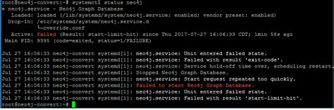 unable to start neo4j stack overflow