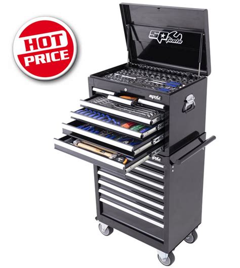 Sp50112 Sp Tools 246 Pce Mega Metric Toolkit In Box And Roll Cabinet