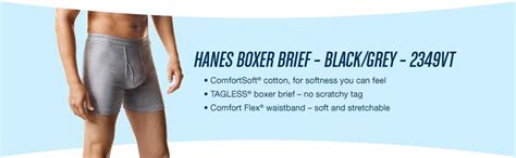 Hanes Mens Cool Dri Tagless Boxer Briefs With Comfort Flex Waistband