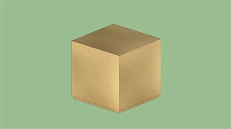 Crate And Barrel Patina Brass Cube 3d Warehouse