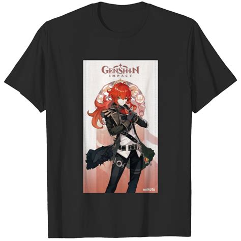 Genshin Impact Diluc T Shirts Sold By Adolfodpruitt Sku 77800814 25 Off Printerval