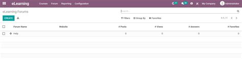 Forums In Odoo 15 ELearning Odoo V15 EnterpriseEdition Book