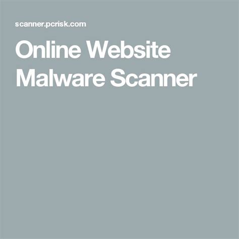 Online Website Malware Scanner Online Website Malware Scanner