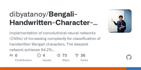 github dibyatanoy bengali handwritten character recognition using