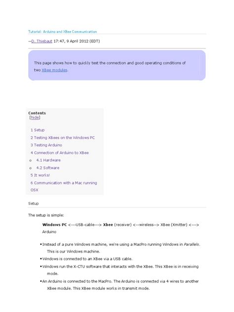Tutorial Xbee Pdf Arduino Modem