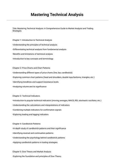 Solution Mastering Technical Analysis Studypool