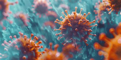 Detailed Close Up Of A Virus Particle High Magnification Image Viral Structure Microscopic View