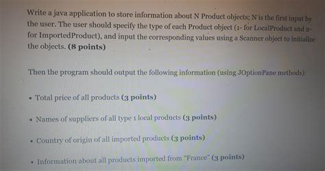Solved Write An Inheritance Hierarchy That Enables