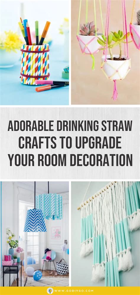 Adorable Drinking Straw Crafts To Upgrade Your Room Decoration