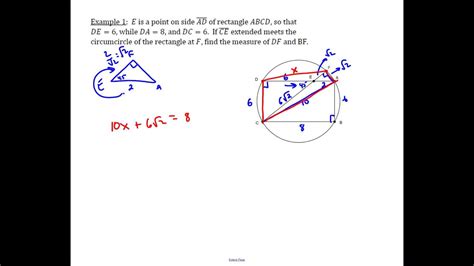 Example Intermediate Cyclic Quadrilateral Problem Youtube