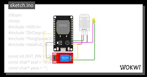 Ilham Esp32 And Dht22 Wokwi Esp32 Stm32 Arduino Simulator