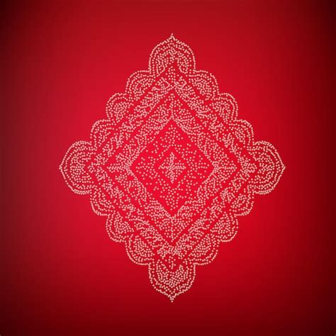 Premium Vector Abstract Dotted Ornamental Element