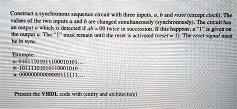 Construct A Synchronous Sequence Circuit With Three Inputs A B And