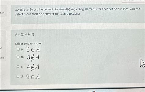 solved 6 ﻿pts ﻿select the correct statement s ﻿regarding