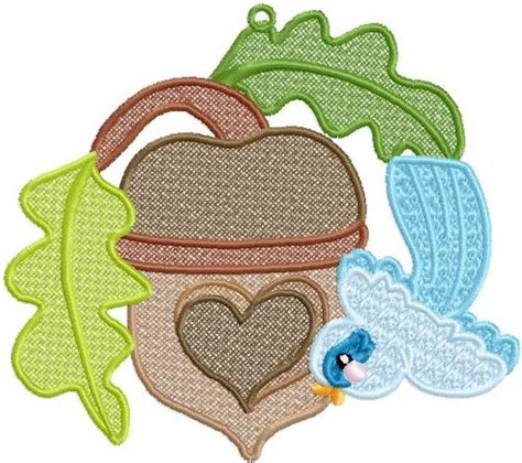 CSS FSL Birds Acorns C Some Stitches