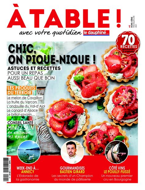 Gastronomie Cuisine Et Renouveau Avec Le Magazine À Table