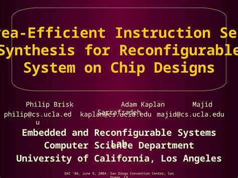 ppt area efficient instruction set synthesis for reconfigurable