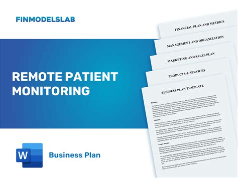 Remote Patient Monitoring Business Plan Template And Example Updated 2025