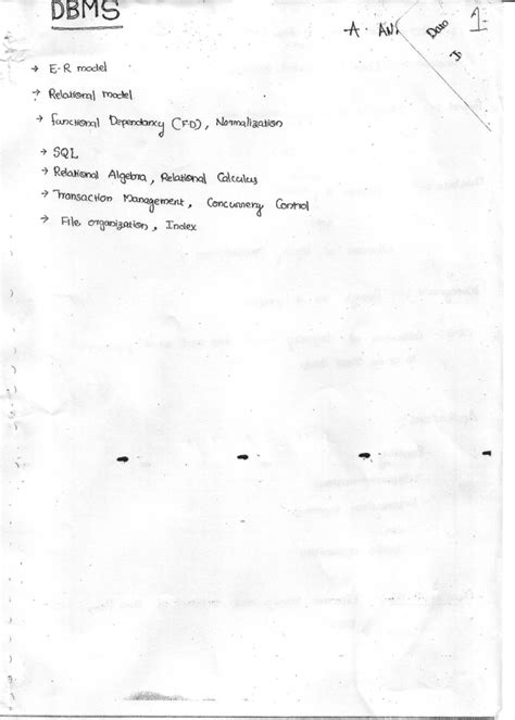 Dbms These Are The Best Dbms Notes Database Management Systems Lpu