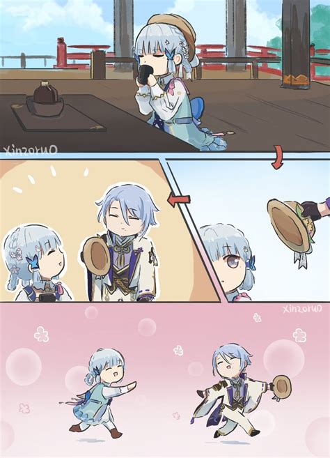 Kamisato Ayaka Kamisato Ayato And Kamisato Ayaka Genshin Impact Drawn By Xinzoruo Danbooru