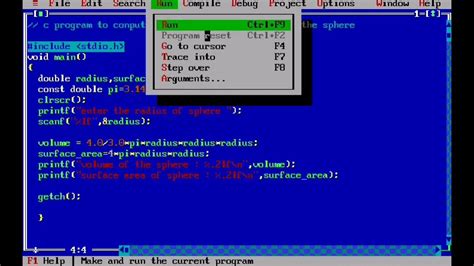 C Program To Compute Volume And Surface Area Of Sphere Shorts Starkengineering Youtube