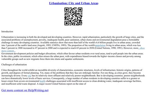 Urbanization And Urban Growth Pdf