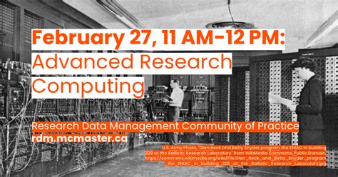 Advanced Research Computing Research Data Management Community Of Practice Research Data