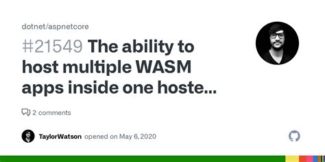The Ability To Host Multiple Wasm Apps Inside One Hosted Project · Issue 21549 · Dotnet
