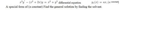 General Solution Differential Equations Sarthaks Econnect Largest