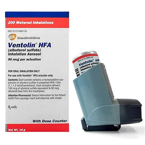 Ventolin Hfa Albuterol Sulfate Inhalation Aerosol 90 Mcg 18g