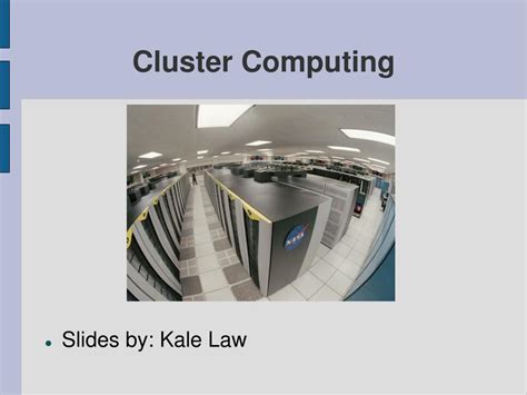 Ppt Cluster Computing Powerpoint Presentation Free Download Id397842