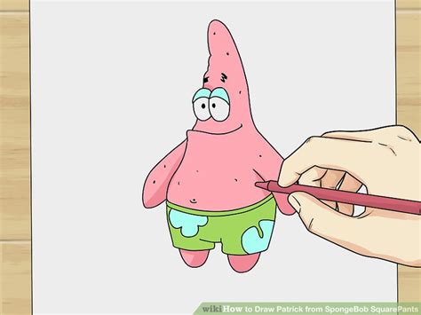 How To Draw Patrick From Spongebob Squarepants 7 Steps